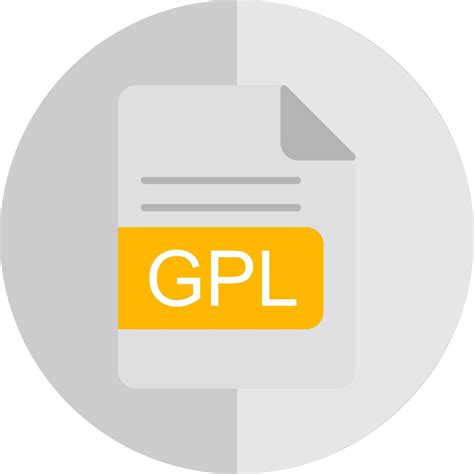 Gpl File Format Flat Scale Icon Design 43887211 Vector Art At Vecteezy