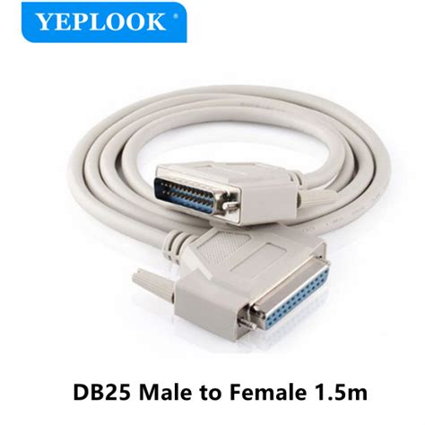 Db25 Male To Female 15m 25pin Parallel Lpt Printer Cable For Computer