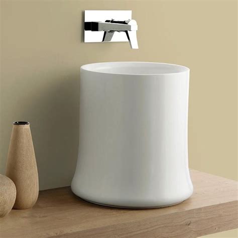 Simas Sharp Sh10 Раковина накладная высокая 42 см белый купить в