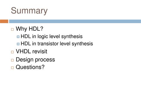 Ppt Eeet0441 Hdl Chip Design Powerpoint Presentation Free Download Id503992