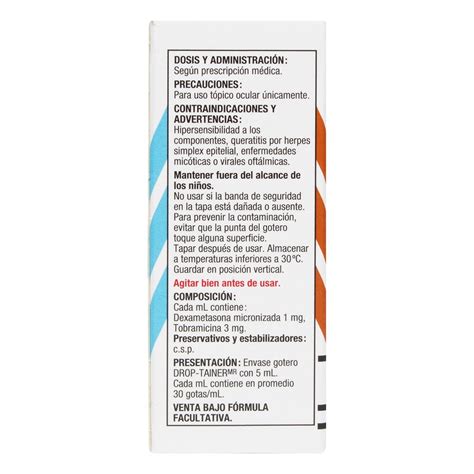 Tobradex Gotas 5 Ml Da Fco X 5 Ml Droguerias Patria