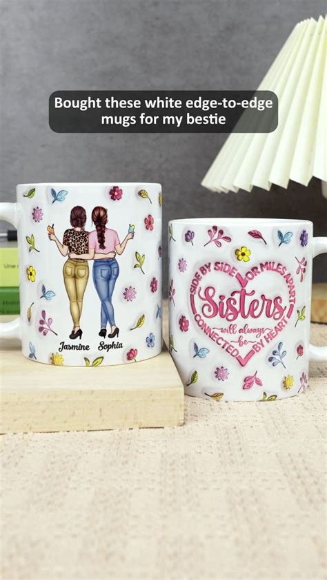 Sisters Will Always Be Connected By Heart 3d Inflated Effect Printed
