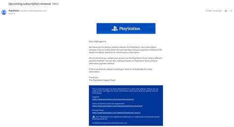Just A Heads Up On A New Phishing Scam R Playstation