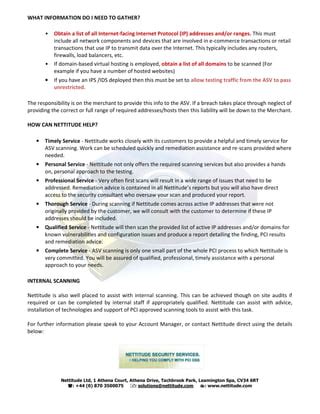 PCI DSS ASV Scanning From Nettitude PDF