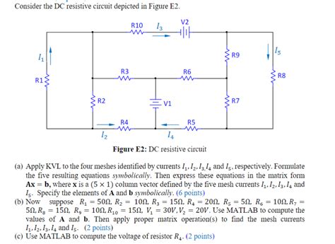 Solved Consider The DC Resistive Circuit Depicted In Figure Chegg