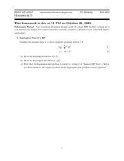 Hw09 Prob Pdf EECS 127 227AT Homework 9 Optimization Models In Engineering UC Berkeley Fall