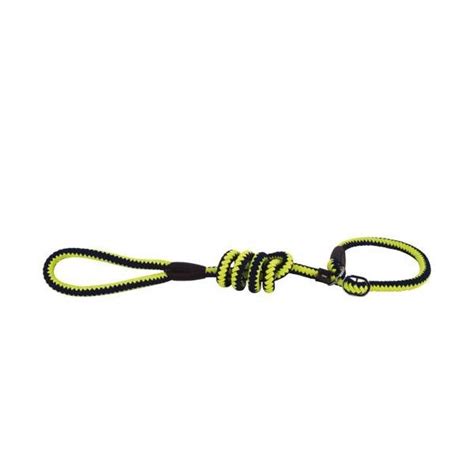 Laisse Lasso Corde Fluo Jaune Et Bleu Anidiscountpro