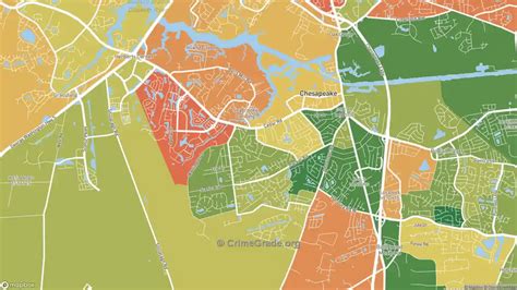 The Safest And Most Dangerous Places In Great Bridge Chesapeake Va