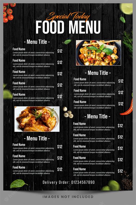 Restaurant Menu