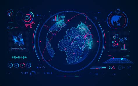 Global Network Interface 15839361 Vector Art At Vecteezy