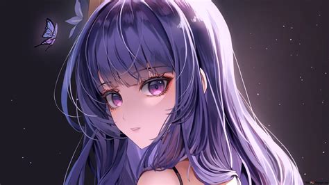 Genshin Impact Raiden Shogun Hot Backless Dress K Wallpaper Download