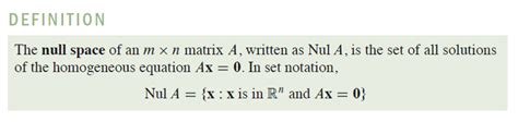 Chapter 4 Vector Spaces Null Spaces Column Spaces And Linear Transformations 零空间、列空间