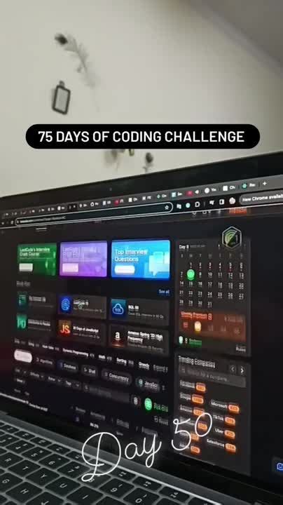 day 50 of 75daysofcoding challenge code learn and conquer