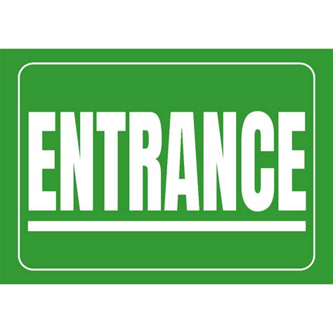 Entrance Exit Sign Signage Big Size A4 8x11 Inch Shopee Philippines