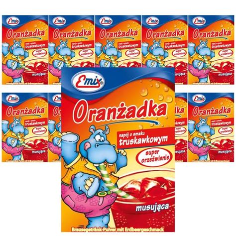 Emix Oranżada O Smaku Truskawkowym 16 G X 10 Sztuk Inna Marka Sklep