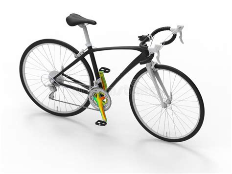 3d Rendering Shaft Finite Element Analysis Stock Illustration Illustration Of Positioned