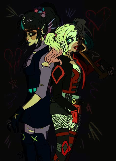 Punchline And Harley By Floweryjoker33 On Deviantart