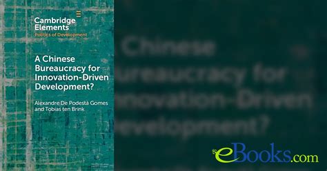 A Chinese Bureaucracy For Innovation Driven Development