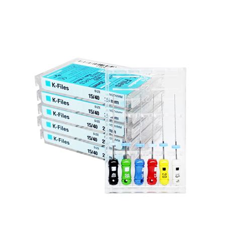 Kerr Sybronendo Dental Stainless Steel Hand Use K Files 25mm 15 40