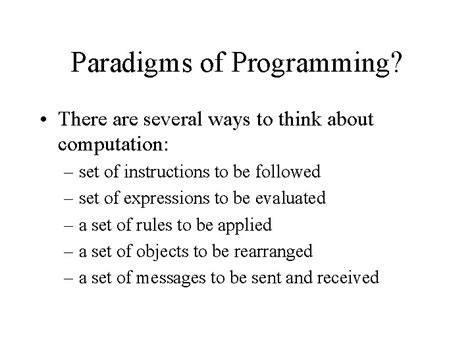 cs 331 principles of programming languages chapter 1