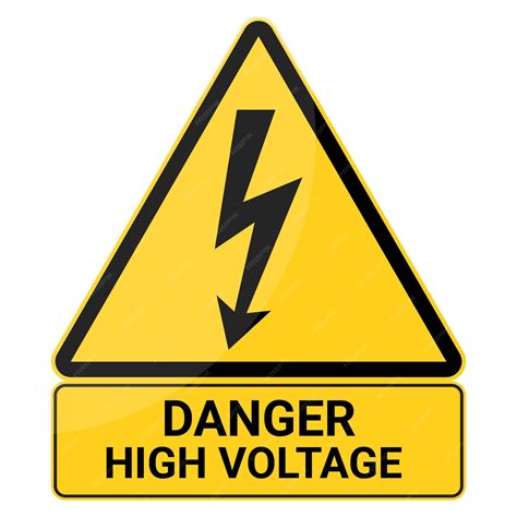 Premium Vector Warning Sign Danger High Voltage Vector Premium Vector Warning Sign Danger High Voltage Vector