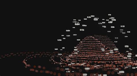 futuristic 3d data visualization with ai technology and wireframe