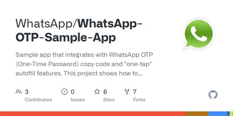 Github Whatsappwhatsapp Otp Sample App Sample App That Integrates