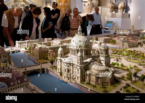 Berlin Germany Model Of The Berlin Cathedral In The Exhibition Of The