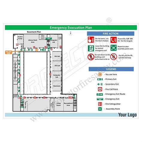 Wall Mounted Sign Acrylic Fire Evacuation Plan At ₹ 2450piece In