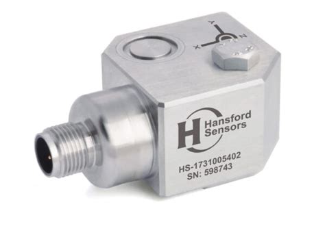 Hs 173 Side Exit 4 Pin M12 Triaxial Accelerometer Hansford Sensors