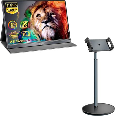 Kogoda Portable Monitor 15 6 Fhd 1080p Ips Hdr Travel Monitor With Mini Hdmi Usb C Port