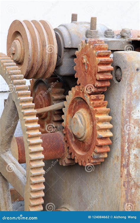 The Gears Of The Rust Stock Photo Image Of Industrial 124084662