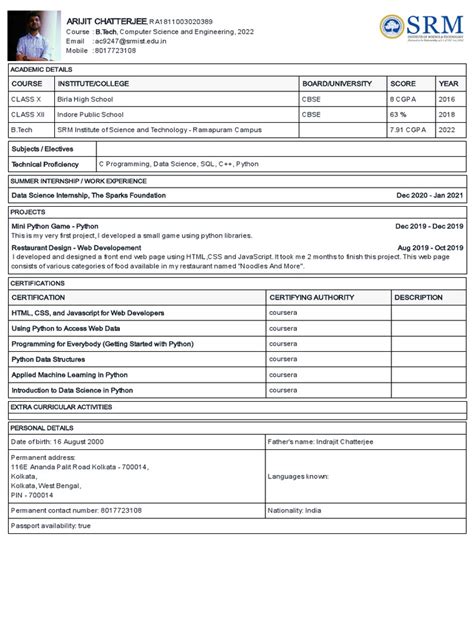 Arijit Chatterjee Ra1811003020389 Pdf World Wide Web Internet And Web