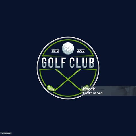 골프 배지 벡터 일러스트 레이 션 스포츠 그래픽 서식 파일 엠블럼 스타일 Championship에 대한 스톡 벡터 아트 및 기타 이미지 Championship