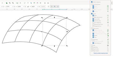 Creating A Curved D Grid In Inkscape Graphic Design Stack Exchange