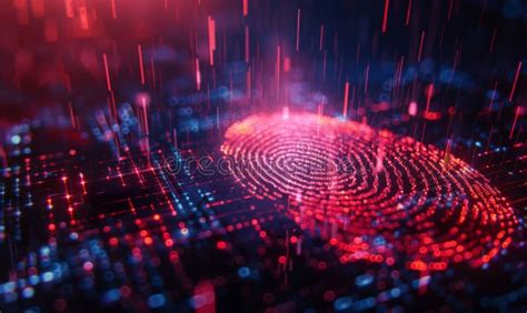 Biometrics Identification And Cyber Security Concept Stock Illustration Illustration Of