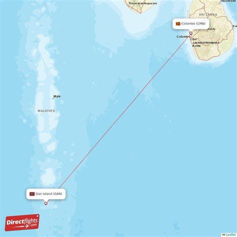 Direct Flights From Gan Island To Colombo Gan To Cmb Non Stop