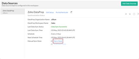 import from zoho dataprep zoho analytics on premise