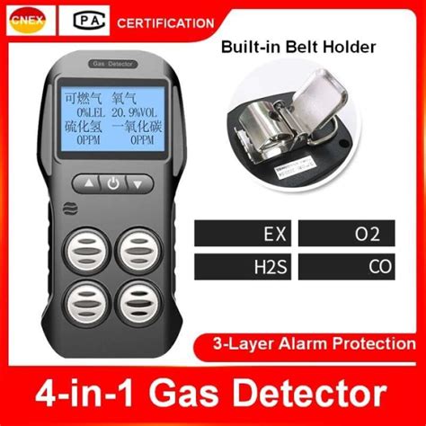Promo Gas Detector 4 In 1 O2 Co Lel H2s With Alarm Sensor Monitor Selera Kita Store Diskon 50