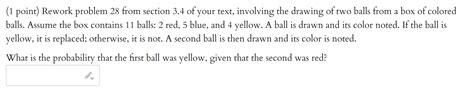 solved 1 point rework problem 28 from section 3 4 of your