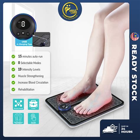 Hot Feet Acupuncture Stimulator Massager Electric Ems Foot Massage Pad