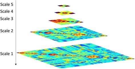 Pyramid Representation Of The Multi Scale Functional Networks With The