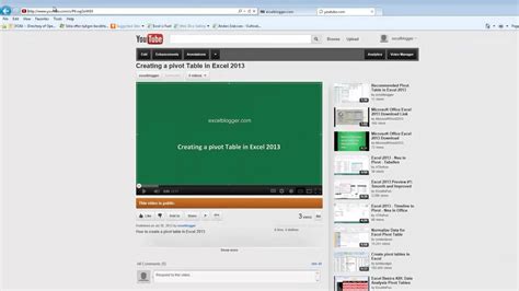 how to embed youtube video into an excel spreadsheet youtube
