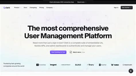 Clerk The Most Comprehensive User Management Platform