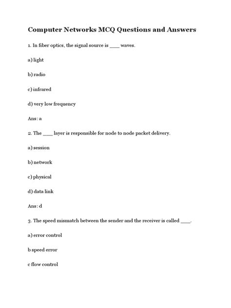 computer network mcq 50 pdf computer network osi model