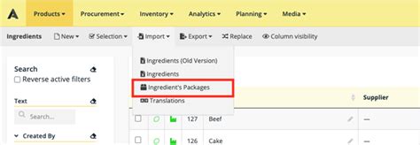 importing packages and pricing using the package import file