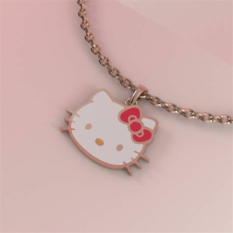 Файл Stl Подвеска Hello Kitty 3d 👋・Модель для загрузки и 3d печати・cults