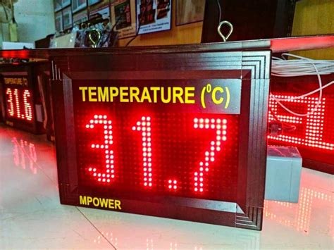 Led Temperature And Humidity Display Board Temperature Monitoring Display Manufacturer From