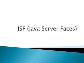 06. jsf (java server faces) (1) | PPT