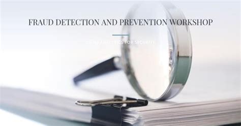 Fraud Detection And Prevention Workshop Using Analytics For Security